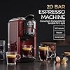 Amazon.com: Mini Espresso Coffee Machine 20 Bar Compatible for Nespreso ...