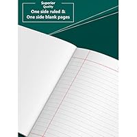 WOODSNIPE Single Line Interleaf Notebooks | Small One Side Ruled & One ...