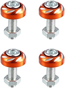 Amazon.com: 4PCS Motorcycle License Plate Bolts, Aluminum Alloy Car Tag ...