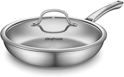 Amazon.com: Redchef Ceramic Non Stick Frying Pans Skillet with Lid, 11. ...