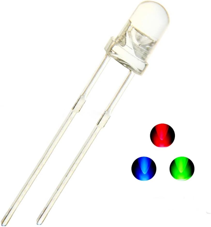 Amazon.com: Vrabocry 100pcs 5mm RGB Multicolor Slow Flashing LED Diode ...