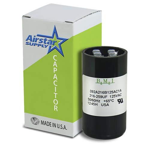 216-259 uF x 110/125 VAC - Dayton Grainger 2MDR7 Start Capacitor - BMI ...