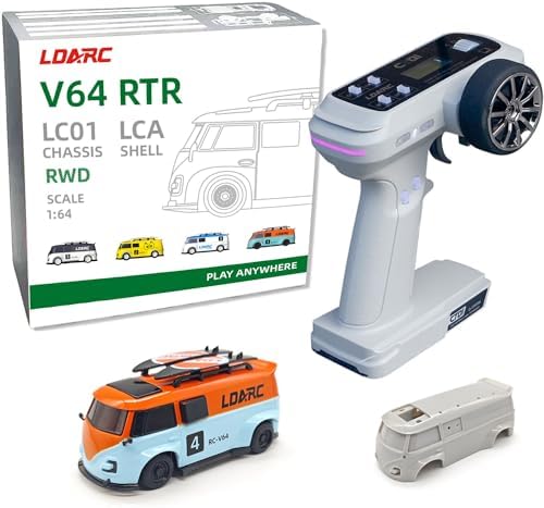 captainrc LDARC Mini Ferngesteuertes Auto RTR im Maßstab 1:64 Ideal für ...