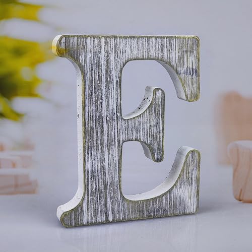 Amazon.com: WOODOUNAI 4 Inch Wood Letters Unfinished Rustic Wood ...