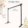 Amazon.com : Yaseingoo 7.2FT Sturdy Square Wooden Arch - Elegant ...