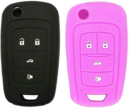 Amazon.com: LemSa 2Pcs Soft Silicone Keyless Entry Flip Key Holder Fob ...