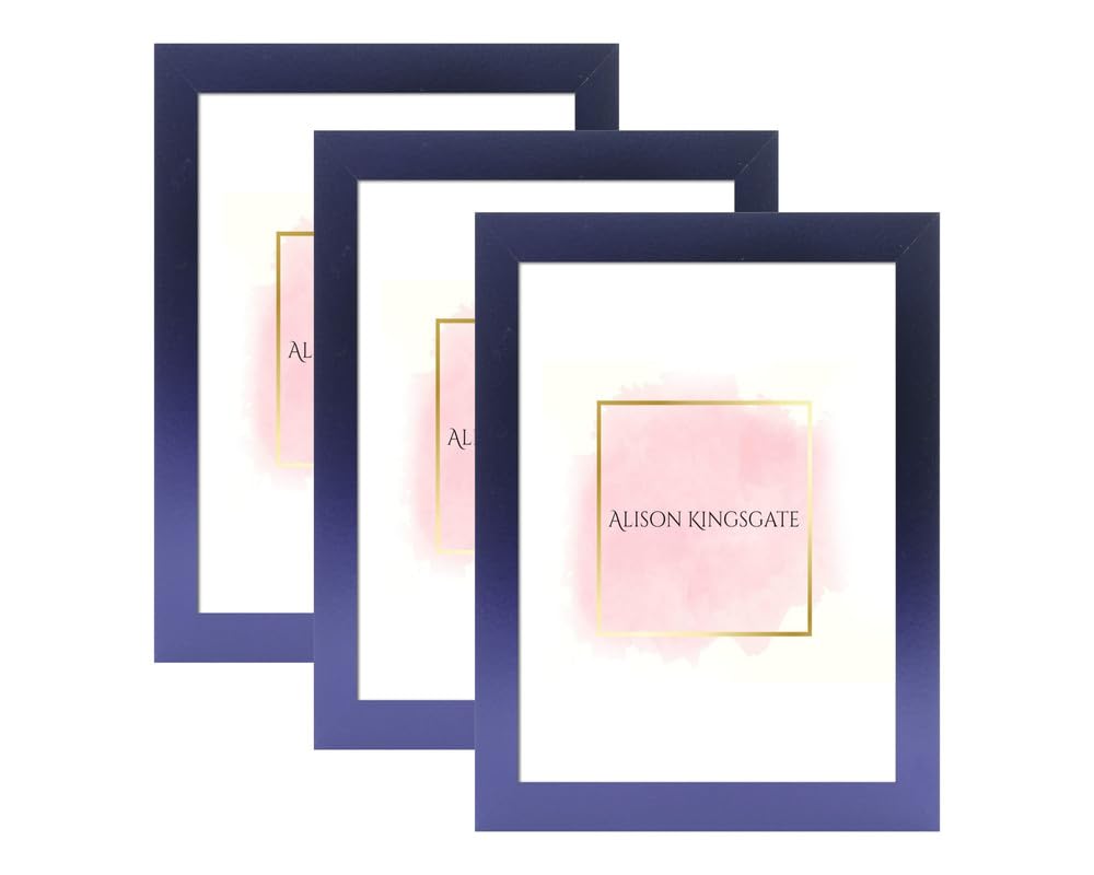 Alison Kingsgate Pack of 3 Purple A4 Frames With Safe Perspex Front ...