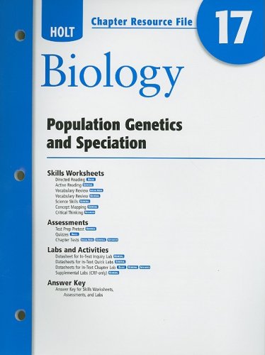 Buy Holt Biology Chapter 17 Resource File: Population Genetics and ...