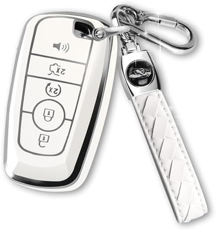 Amazon.com: Key Fob Cover for Ford with Bling Keychain, Key Case ...