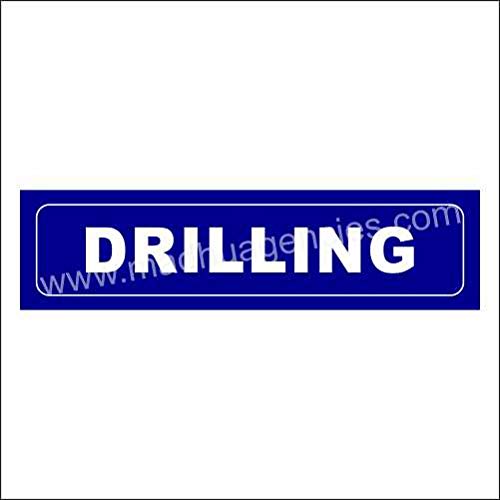 Drilling Sign Board in 3mm Thick Foam Sheet (12" X 3") : Amazon.in ...