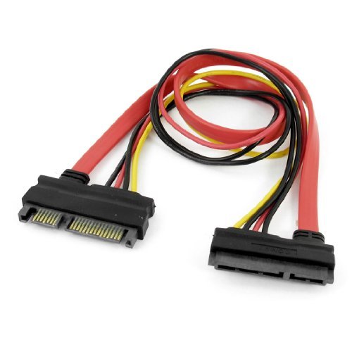 3NH® Computer 15 Pin + 7 Pin Serial ATA SATA Male to Female Power Cable ...
