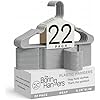 Amazon.com: The Boring Hangers Gray Plastic Hangers 22 Pack - 10 lb ...