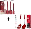 Amazon.com: BakeRoyal Silicone Spatula Set - Turner Spatulas Silicone ...