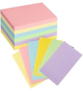 Amazon.com : 500PCS 3x5 Colored Index Cards with Ring Ruled-Goefun ...