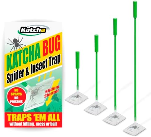 Katcha Spider & Bug Trap - Katcha Bug Spider Catcher, Crawling Insect ...