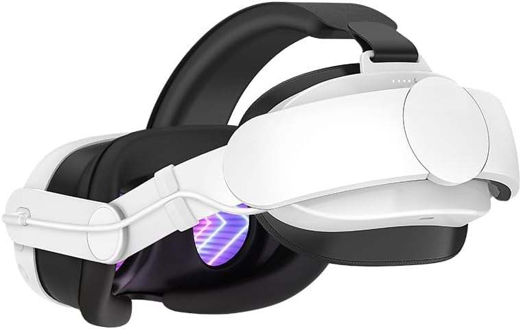 Battery Head Strap Compatible with Meta Quest 3, 6000mAh Elite Strap Replacement for Enhanced ...