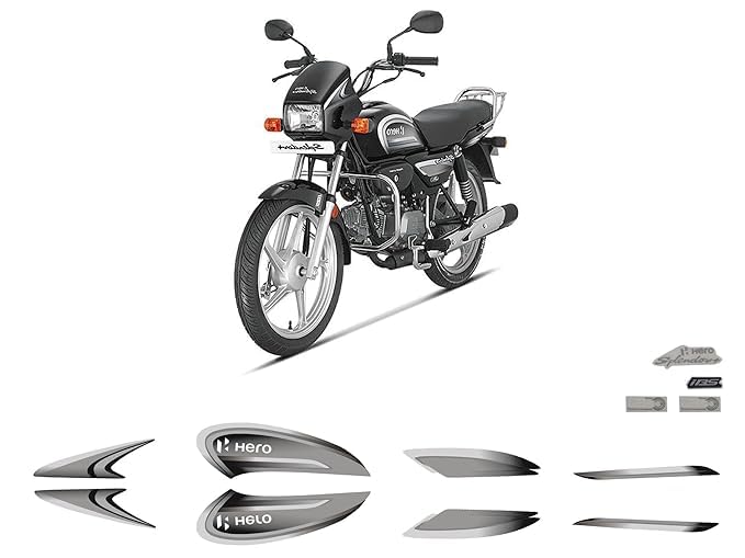 KARKEEN Splendor+ i3 Stickers & Decals kit - Full Body Graphics | Vinyl ...