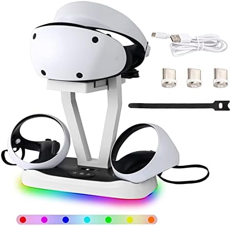 Amazon.com: PS VR2 Charger, PSVR 2 Controller Charging Dock with VR Headset Holder Display Stand ...
