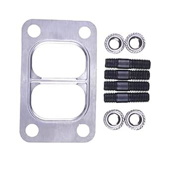 Amazon.com: WQSING Turbo Mounting Studs & Nuts with Turbo Gasket ...