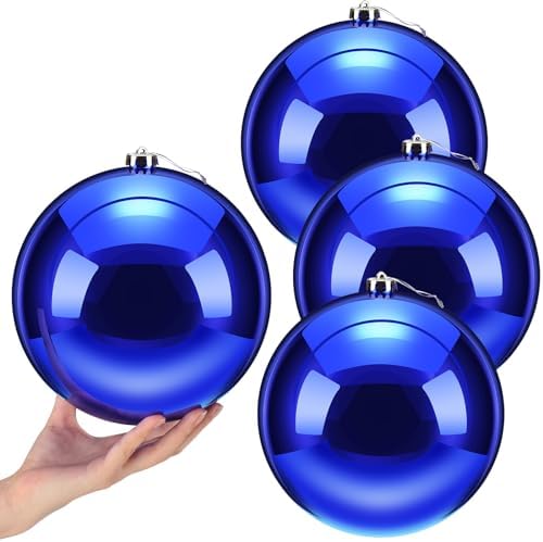 Amazon.com: Zubebe 4 Pcs Extra Large Christmas Ball Ornaments 8'' (200 ...