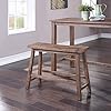 Amazon.com - Boraam Sonoma Saddle Bench, 24-Inch, Barnwood Wire-Brush ...