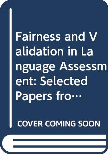 Amazon.com: Fairness and Validation in Language Assessment: Selected ...