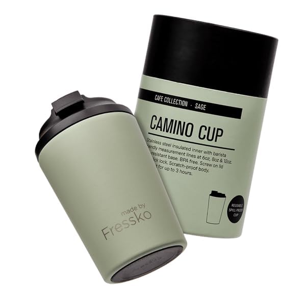 made by Fressko Reusable Coffee Cup - Stainless Steel Insulated Mug ...