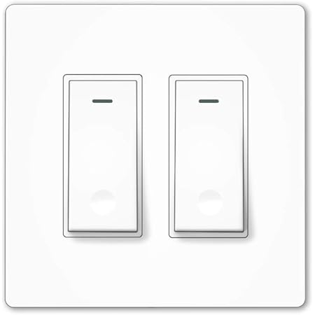 WiFi Light Switch Smart Switch 2 Gang Touch Wall Switch - Compatible ...