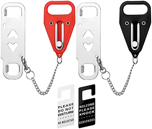 Portable Door Lock, Extra Home Security Door Locker for Additional ...