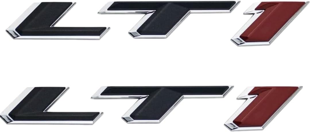 Amazon.com: Pair Set LT1 Emblem 3D Side Door Badges Sticker Nameplate ...