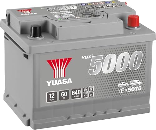 Yuasa YBX5012 12V 54Ah 500CCA SMF Silver Sealed Maintenance Free High ...