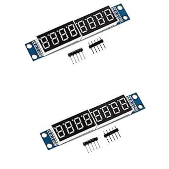 HiLetgo 2pcs 7219 8 Bits Digital Segment LED Display Tube Module 5V/3.3V for Arduino 51/AVR ...