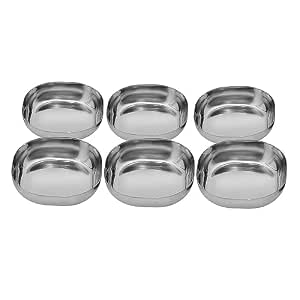 Buy Glamware Four Square Halwa Plate, Mirror Polish Extra Deep | Size ...