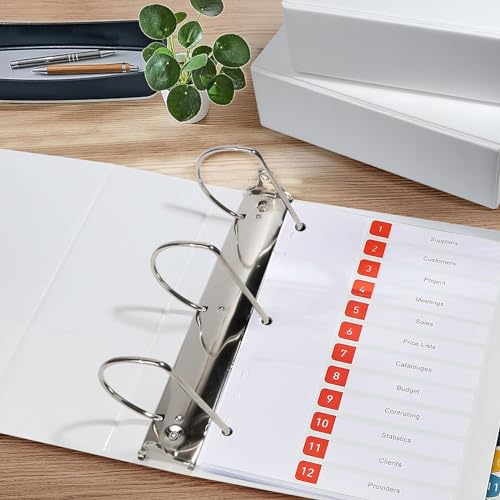 Snapklik.com : Comix Durable 3 Ring Binder, 4 Inch D Ring Binders, Hold ...