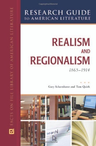 Amazon.com: Realism and Regionalism, 1865-1914 (Research Guide to ...
