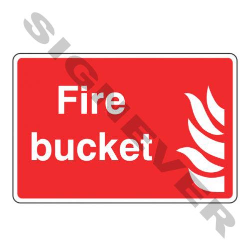 SIGN EVER Fire Bucket Fire Exit Sign Boards For Hospital Office ...