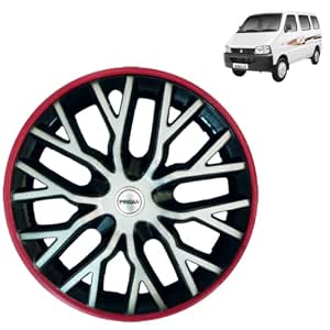 Prigan Wheel Cover for Maruti EECO 13 Inch Silver Black Red Wheel Cap ...