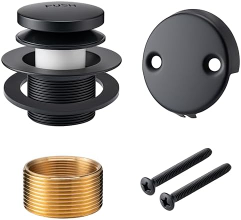 Amazon.com: BOOMIBOO Bathtub Drain Tip-Toe Trim Set with Two-Hole ...