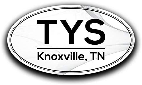 Amazon.com: TYS Knoxville Tennessee Airport Code Decal Sticker Home ...