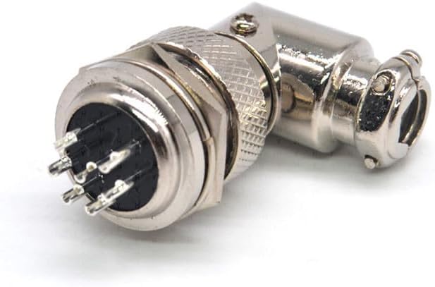 Amazon.com: GX20 Aviation Connector 7 Pin, GX20 Right Angle Circular ...