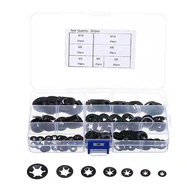 Starlock Washers Quick Lock Starlock 280pcs M3 M4 M5 M6 M8 M10 M12 ...