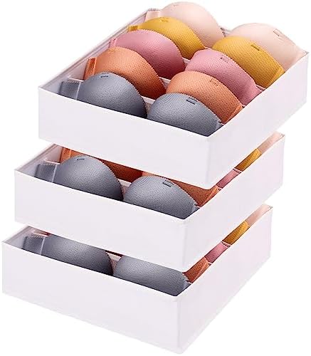 Amazon.com: Cawek Bra Storage Drawers Organizer for Clothing Underwear ...