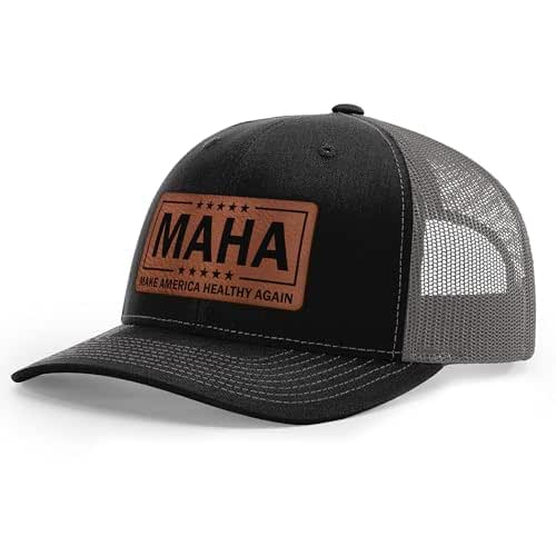 Amazon.com: MAHA Hat, Trump Make America Healthy Again Trucker Cap ...