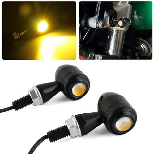 Vagary Mini Metal Jet Indicator Light Led Turn Signals Bike Indicator ...