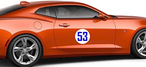 Amazon.com: 12" Set of Two Magnetic Custom Number Roundels Rally ...