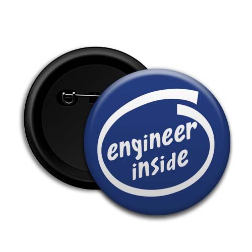 Engineer Inside Round Pin Button Badge - Dot Badges : Amazon.in: Toys ...