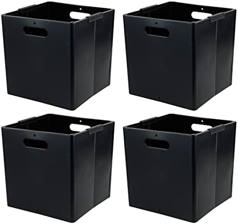 Amazon.com - Morcte 4-Pack Collapsible Plastic Storage Cubes Organizer ...