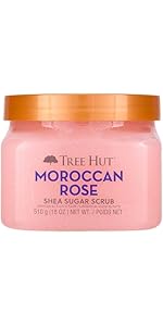 Amazon.com: Tree Hut Moroccan Rose Shave Prep Polish | Gently Soothe ...