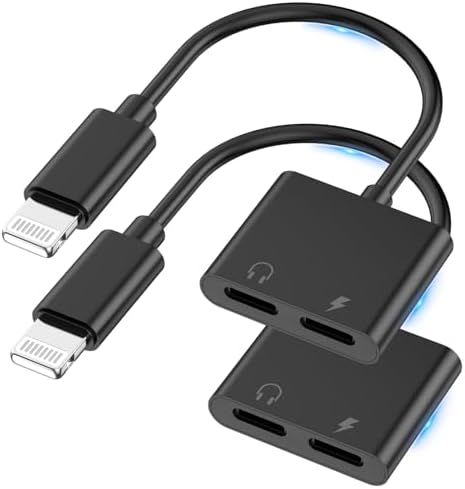 Amazon.com: [Apple MFi Certified] 2 Pack iPhone Lightning to 2 ...