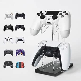 Amazon.com: Acrylic Game Controller Holder, Universal Dual Controller ...